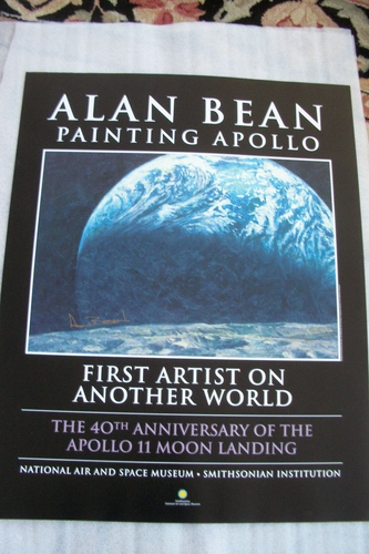 Alan Bean - 40th Anniversary Apollo 11 Moon Landing Poster - SIGNED BY ...