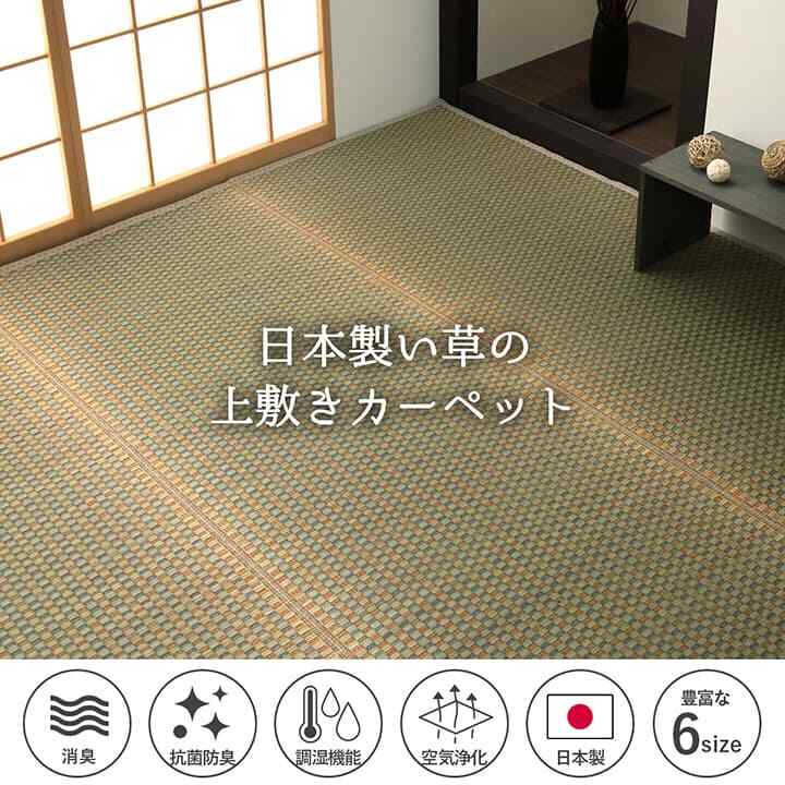 Japanese Tatami Mat Rush grass Rug Goza Igusa Carpet Beige IKEHIKO | eBay