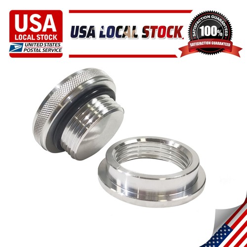🔥Alloy Filler Neck with Knurled Design Fuel Tank Cap Radiator Cap Weld ...