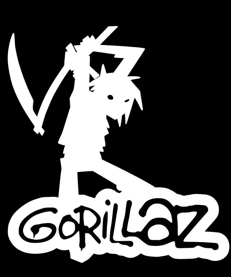 Gorillaz,Rock,Pop,Music, Vinyl decal ,Stickers, for cars,laptops and ...