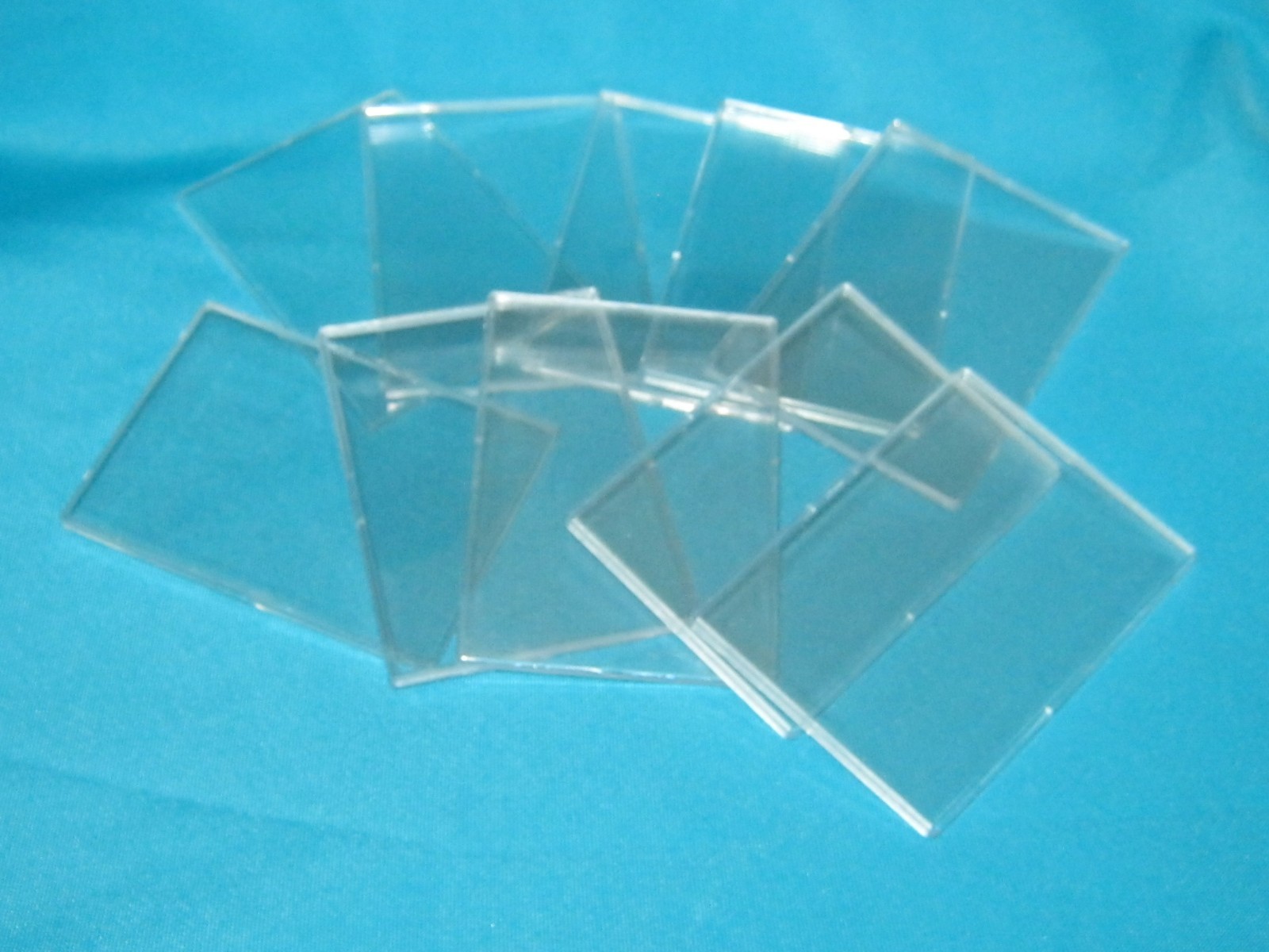10 LIGHTLY USED MINI ACRYLIC SNAP TITE CARD HOLDERS - SPORT CARDS 2-1/2 ...