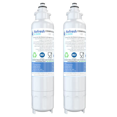 Refresh R-9490 Refrigerator Water Filter For LG ADQ73613401 (2 Pack ...