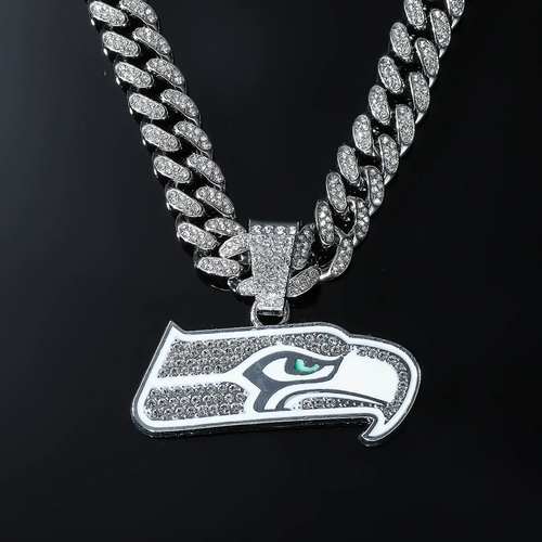 Seattle Seahawks Football Necklace Fashion Cubic Zirconia Chain | eBay