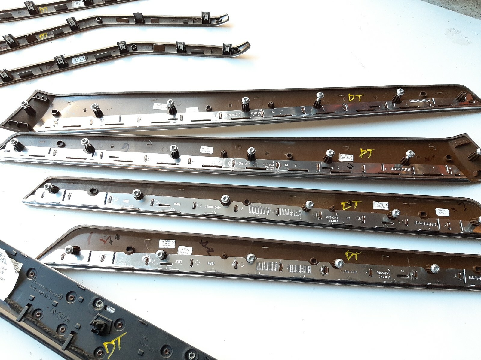 10-13 Mercedes E350 W212 Interior Wood Trim Set of 16 Dash Doors Center ...