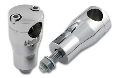 CHROME STEEL 3" TAPERED RISERS FOR HARLEY TWINS FL FX XL | eBay