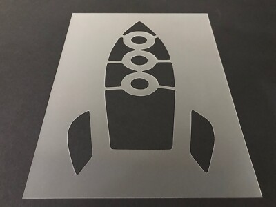 Rocket #6 Stencil 10mm or 7mm Thick, Rocket-ship, Jet, Air Force, Army ...