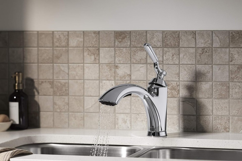 Sterling by Kohler 24273-CP Ludington Pull-Out Kitchen Sink Faucet ...