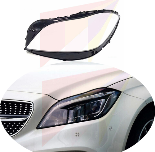 Left Front Headlamp Lens Cover + Seal Glue For Mercedes CLS W218 2016 ...