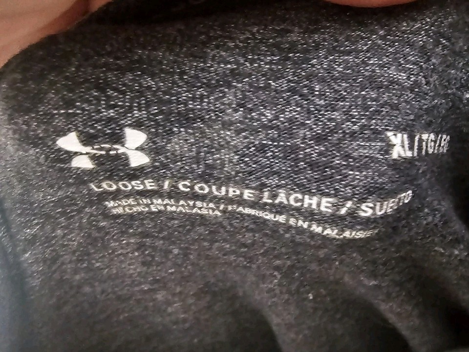 Under Armour Men S Gray Performance Tee Project Rock Blood Sweat ...