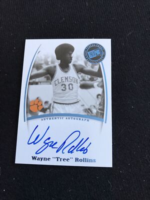 2007 Press Pass Legends Wayne Tree Rollins Saturday Signatures Auto # ...
