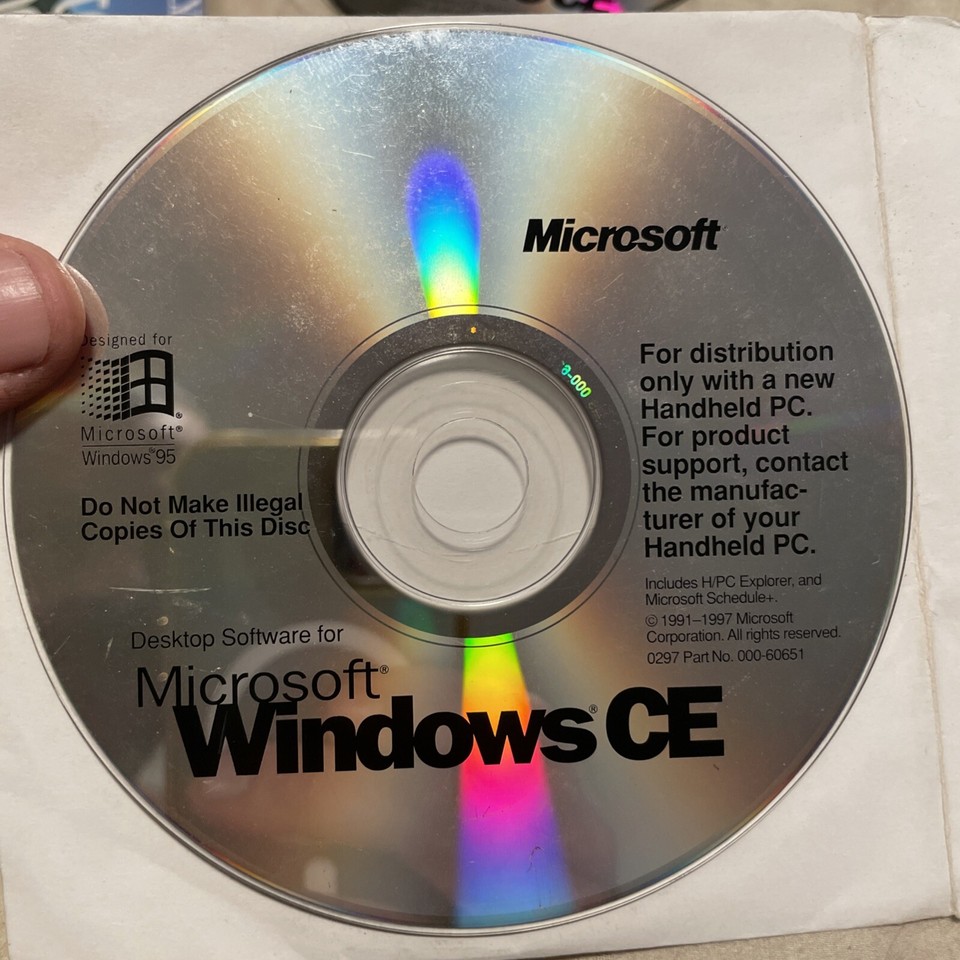 Microsoft Windows CE Handheld PC 2 Disk Set Rare X03-53115 000-60651 | eBay