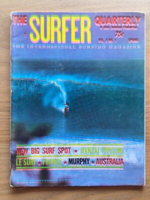 The Surfer Quarterly Magazine Volume 3 Number 1 Spring 1962. Surfer ...
