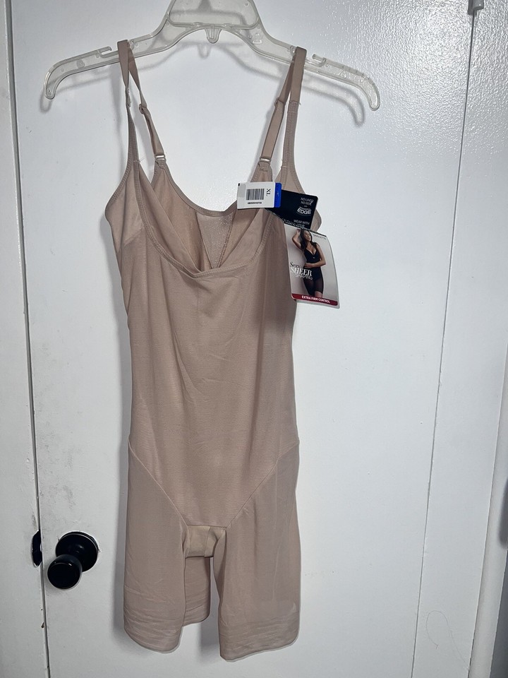 Miraclesuit Shapewear Sheer Extra Firm Singlette Slimming Bodysuit Nude ...