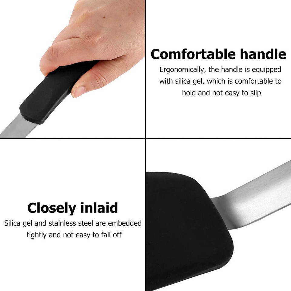 Nonstick Silicone Spatula Flexible Turner Heat Resistant Silicone ...