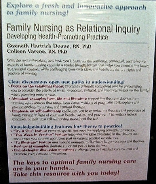 Family Nursing as Relational Inquiry : Developing Health-Promoting ...