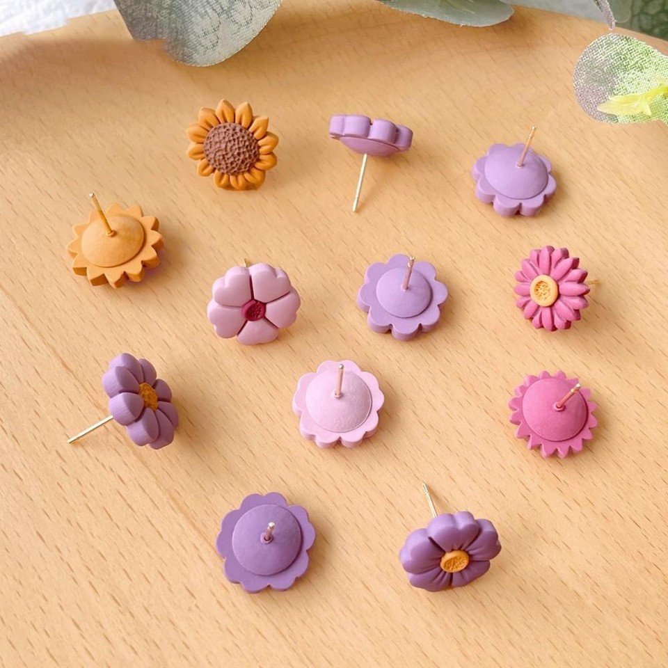 3 Sizes Stud Post Embedding Tool Mini Polymer Clay Tools for Clay ...