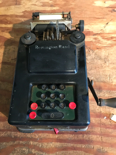 Remington Rand Manual Adding Calculating Bookkeeping Adding Machine ...