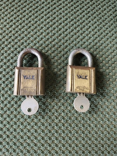 Vintage Pair Of Yale Padlocks With Keys | eBay