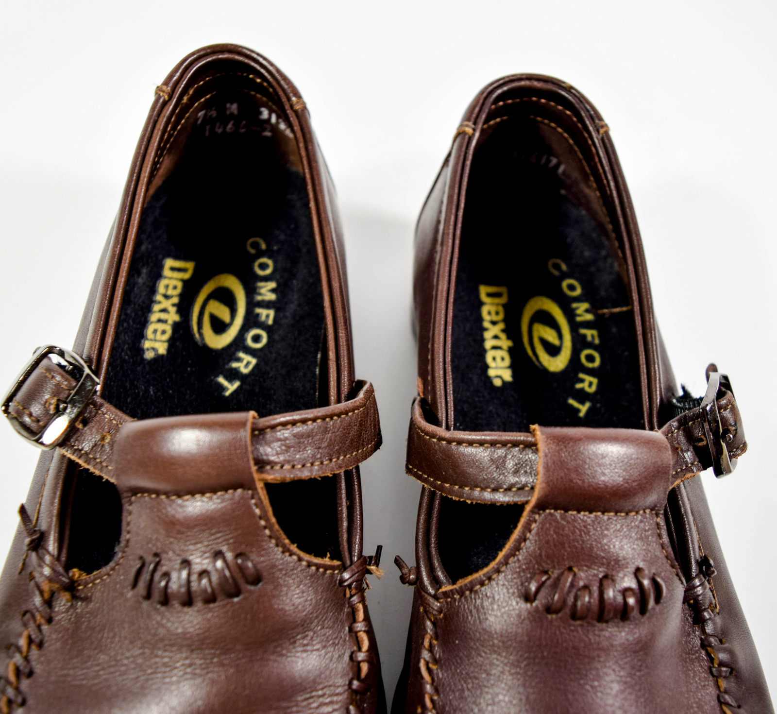 Dexter Refine T Strap Womens Loafers - Dark Brown - Size 7 1/2 M | eBay