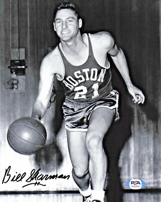 Bill Sharman Boston Celtics HOF NBA Basketball Signed 8x10 Photo PSA ...