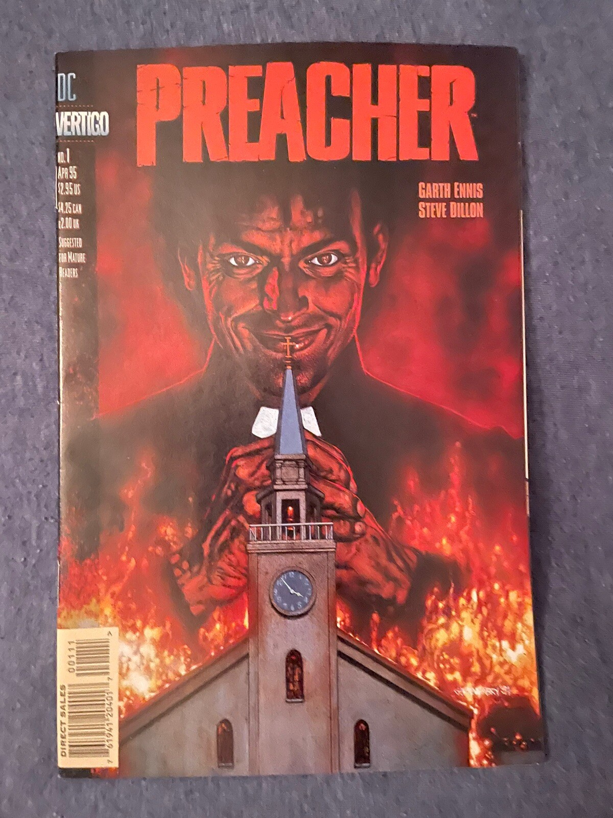 Preacher #1 1st App Jesse Custer Tulip Cassidy Saint of Killers Vertigo ...