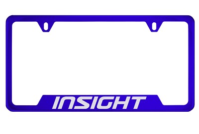 Blue License Plate Frame for Insight | eBay