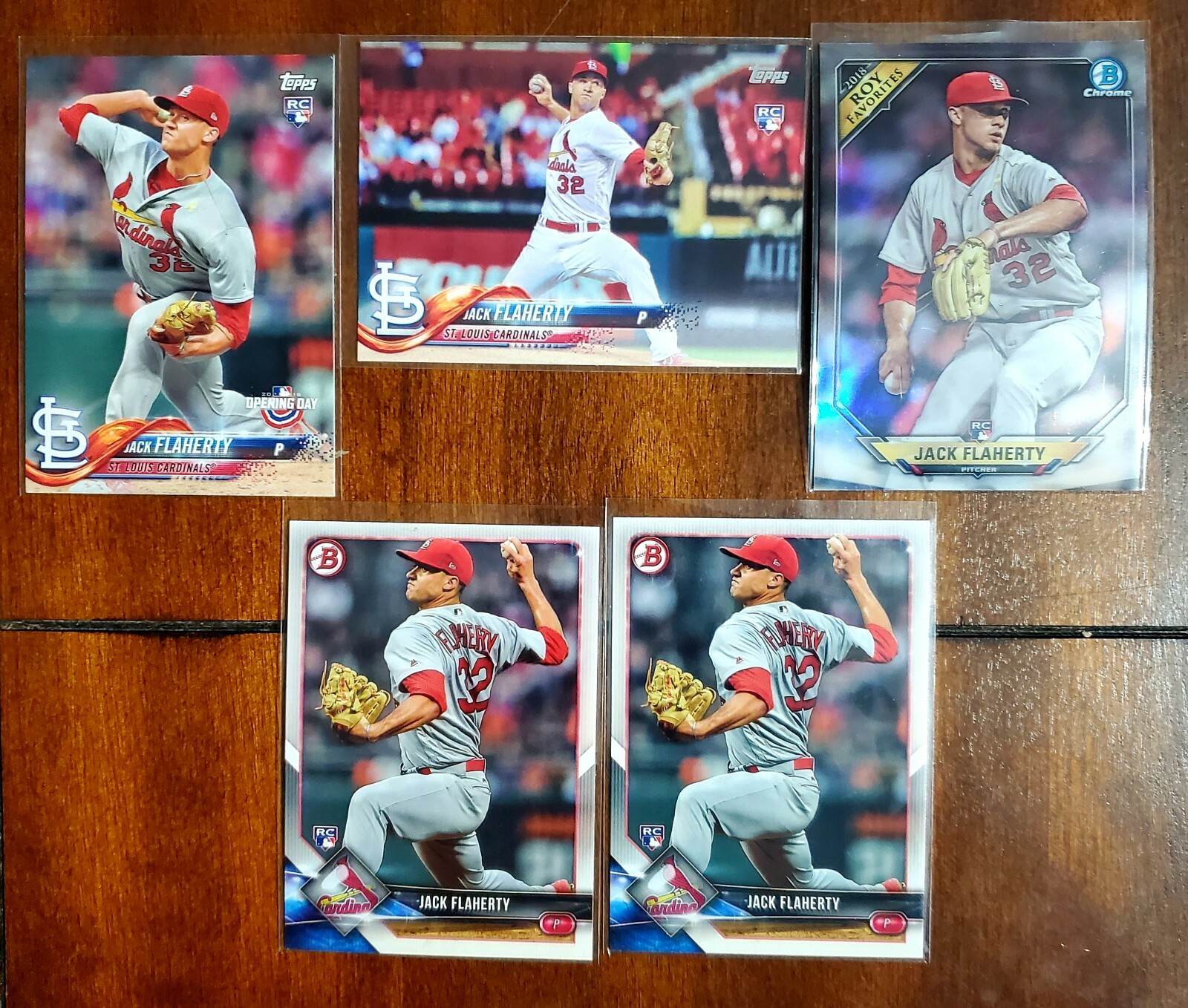 2018 Topps Jack Flaherty RC+ 4 cards= 5x lot | eBay