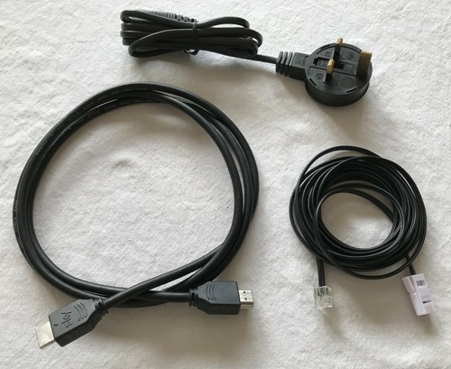 Genuine Sky HDMI, Telephone & Figure of 8 Power Lead Bundle, UK – 1.5 ...
