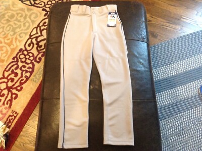 NWT Majestic Authentic MLB Baseball Pants Gray with Black Piping SZ ...