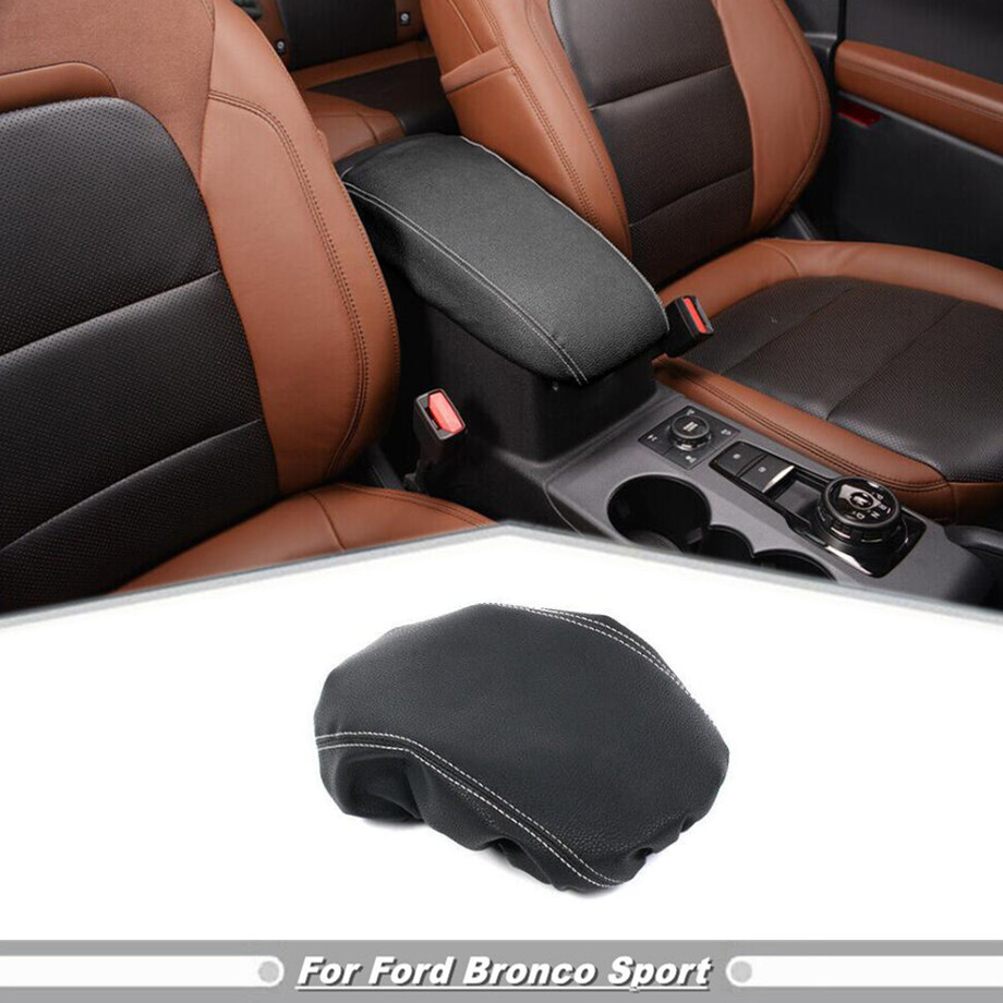 Car Console Armrest Box Leather Pad Accessories For Ford Bronco Sport ...