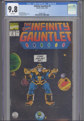 Infinity Gauntlet #4 CGC 9.8 1991 Marvel Comics George Perez Cover | eBay