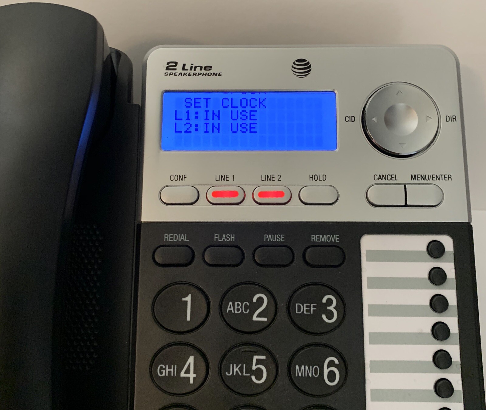 AT&T ATT 2-Line Desktop Office Speakerphone Caller ID Telephone ML17929 ...