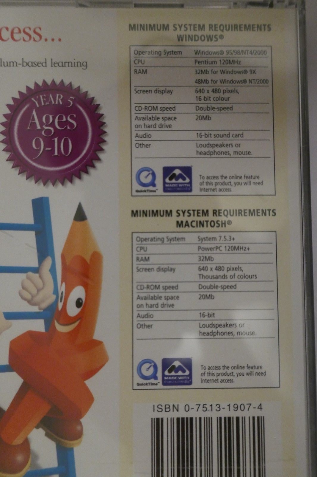 CD-ROM: Jewel Case (STDFL): Learning Ladder Dorling Kindersley Year 5 ...