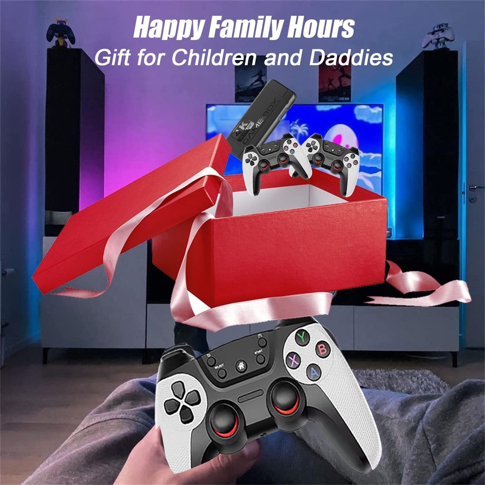 Retro Game Console 4K TV Classical Game Stick HDMI Built-in 30000 ...