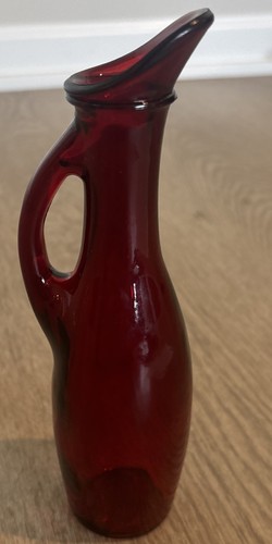 Vintage Anchor Hocking Ruby Red Depression Glass Pitcher | eBay