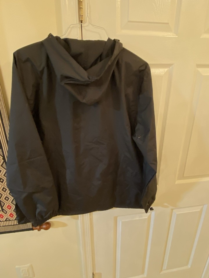 Charles River Men’s Light Weight Windbreaker With Hood. Black XL Brand ...