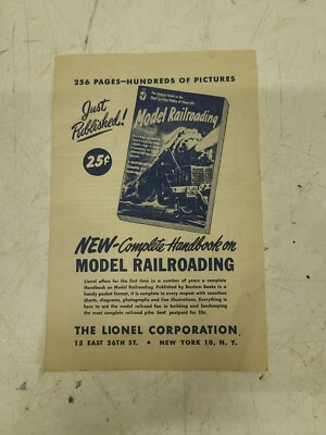 Vintage Lionel Model Railroading booklet/Pamphlet | eBay