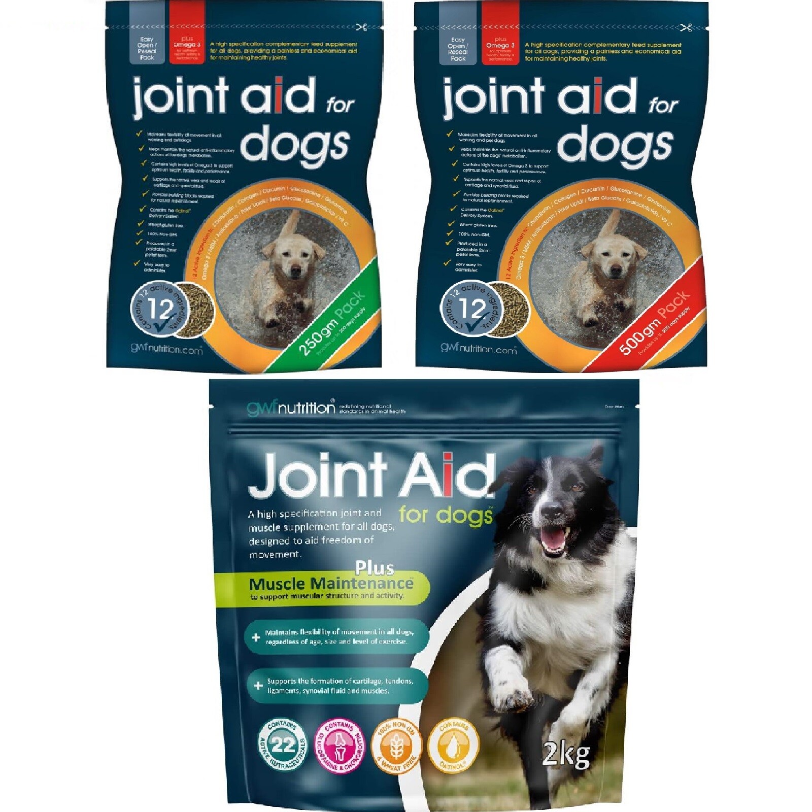 JOINT AID FOR DOGS - (250g - 2kg) - Omega 3 Oatinol Pet Vitamins bp ...