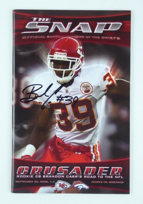 Brandon Carr Signed Autographed 2008 The Snap Magazine Kansas City ...