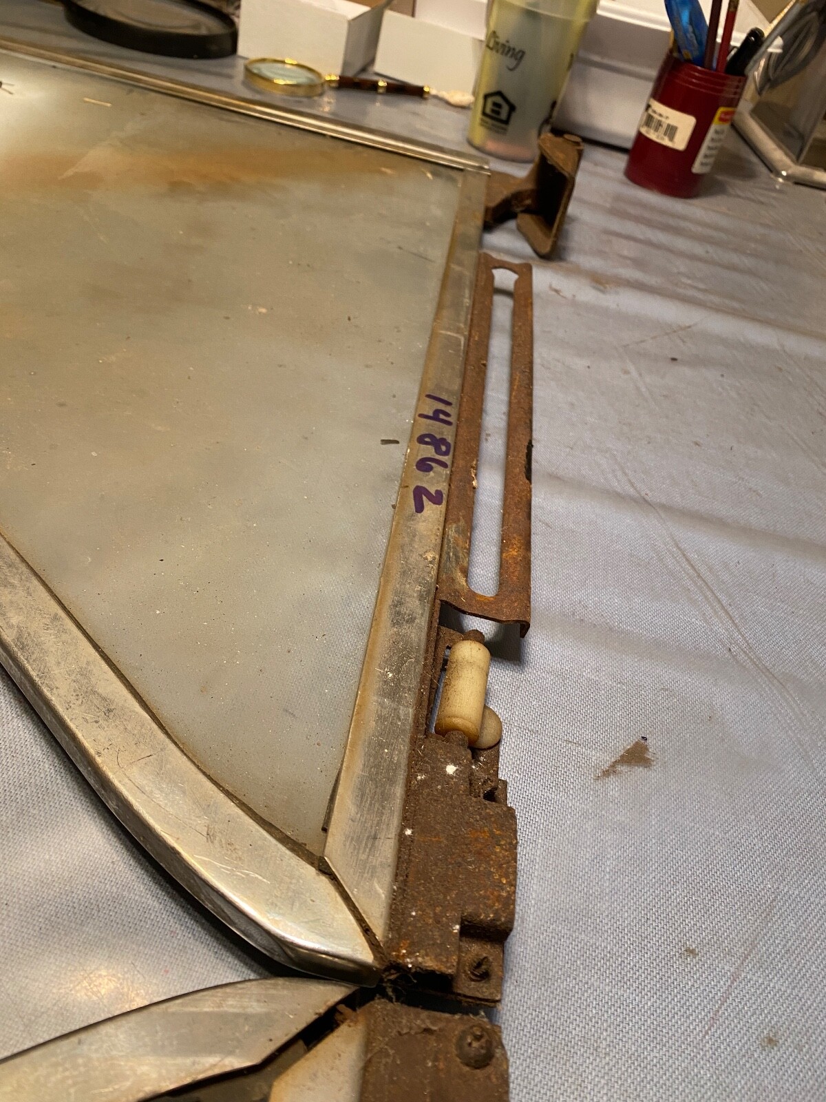 Studebaker convertible, 1961 to 1964 left rear side window. Item ...