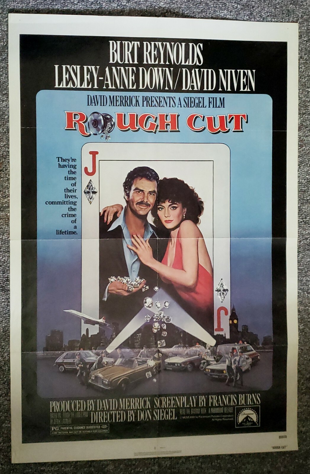 Rough Cut 1980 Burt Reynolds Lesley-Anne Down David Niven One Sheet Poster | eBay