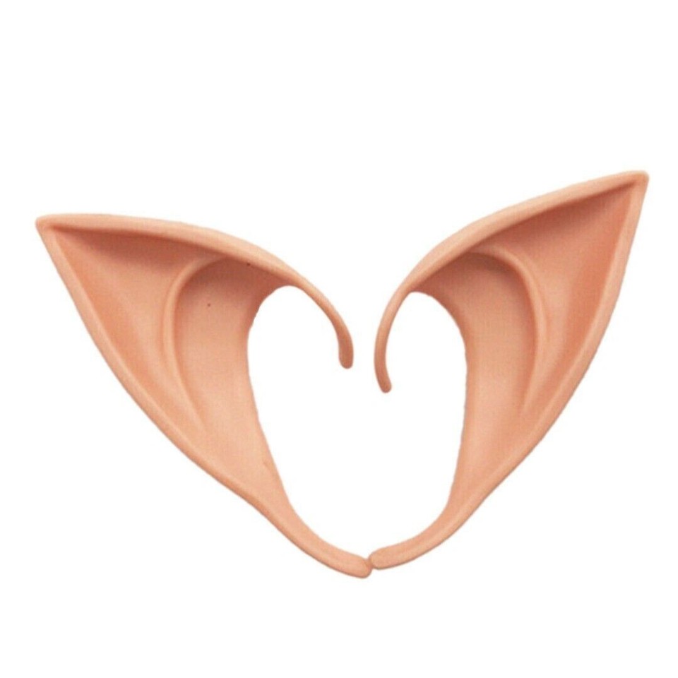 4-Pr Clip LATEX GLOW/FLESH Leprechaun Vulcan Fairy ELF EARS Cosplay Costume Prop | eBay