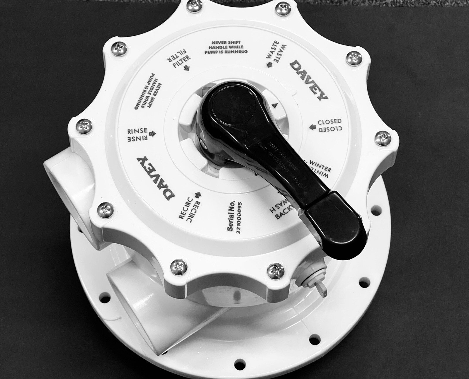 DAVEY Sand Filter DCC /DEP Models -MultiPort Top Mount Valve (50mm ...