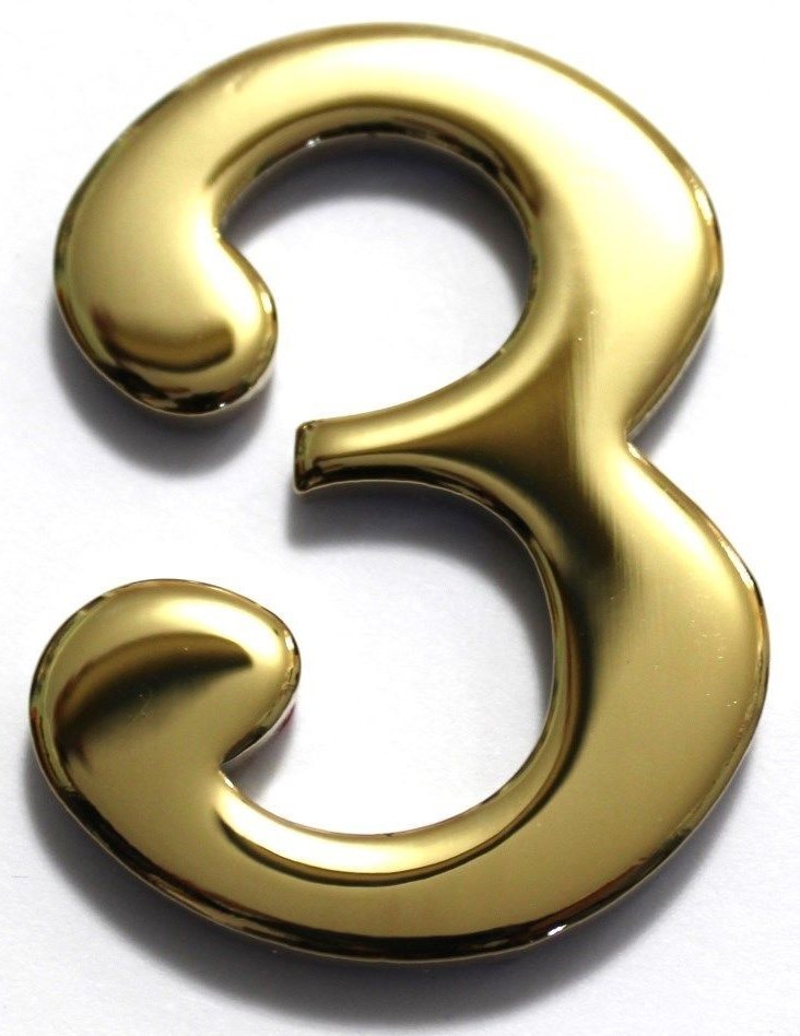 2" Brass Numbers Better Box Mailboxes Brass Mail Box Numbers 2 Inch ...