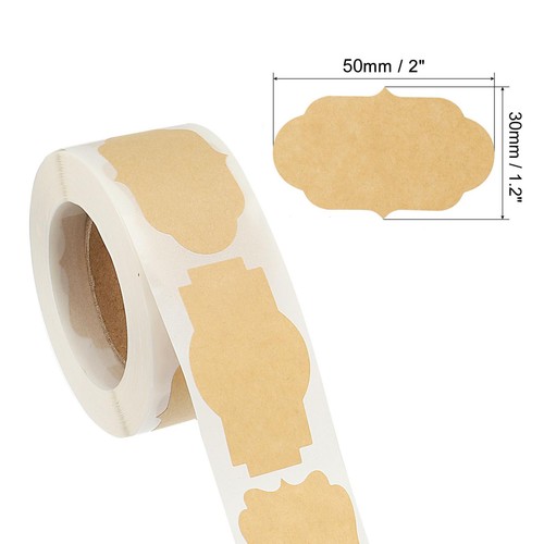 2 Roll 1.2x2 Inch Food Storage Labels Adhesive Craft Paper Marker ...