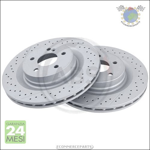 Kit Coppia Dischi Freno Abs Posteriore Per Mercedes Classe C 63 Slk 55 ...
