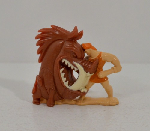 RARE 1997 Hercules & Erymanthian Boar 2" Nestle EUROPE Action Figure ...