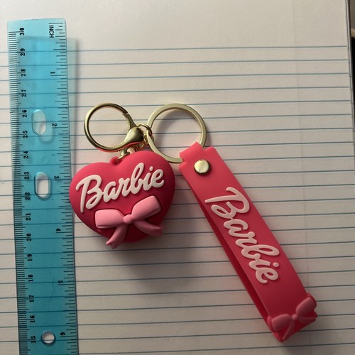 Barbie Heart Rubber & Metal Keychain New! Fast Shipping! The Barbie ...