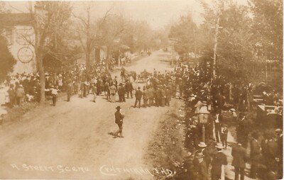 Cynthiana, Indiana 1915 Vintage RPPC Real Photo Postcard Street Scene ...