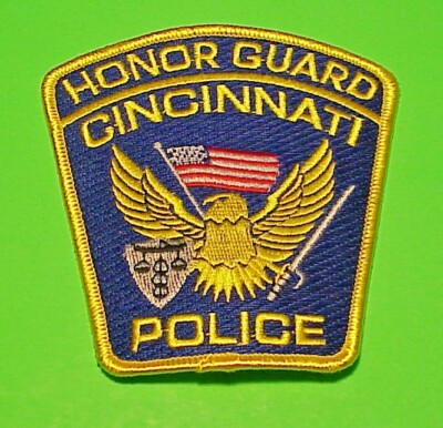 CINCINNATI OHIO OH ( HONOR GUARD ) 4 1/8" POLICE PATCH FREE SHIPPING ...